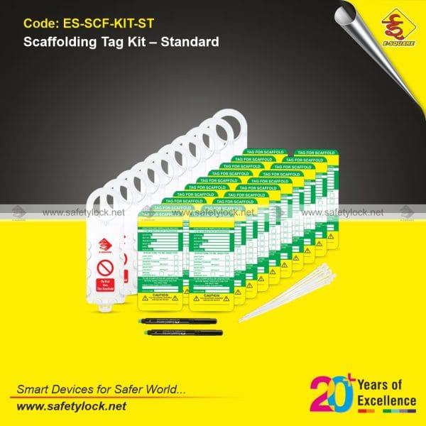 Standard Scaffolding Tag Kit 20 Tags, 10 Holder, 10 Cable Tie