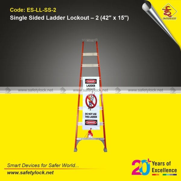 Single Sided Ladder Lockout Cover Large - 42″ x 15″ Size