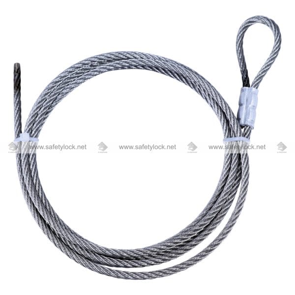 Stainless Steel Cable with One Side Loop for Lockout Tagout