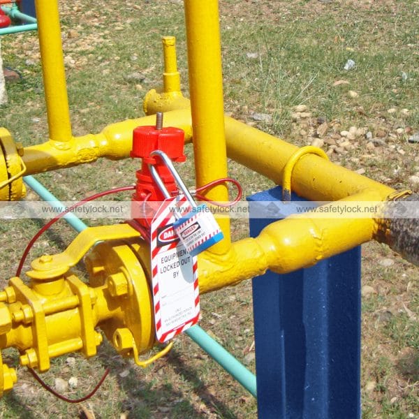 Universal Valve Lockout with 2-meter Galvanized Steel Cable