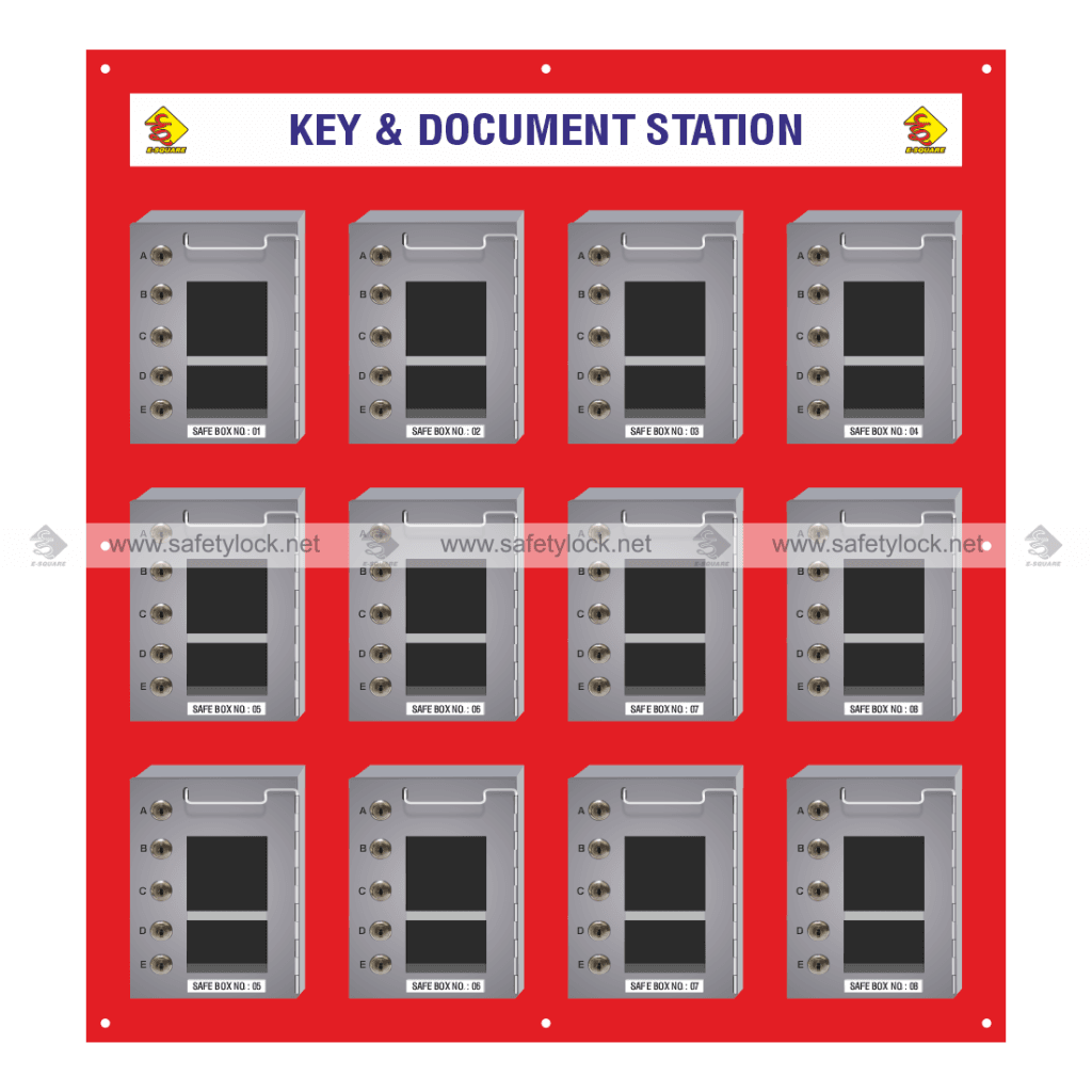 Wall Mounting Stations for Steel Safety Lockout Box | E-Square