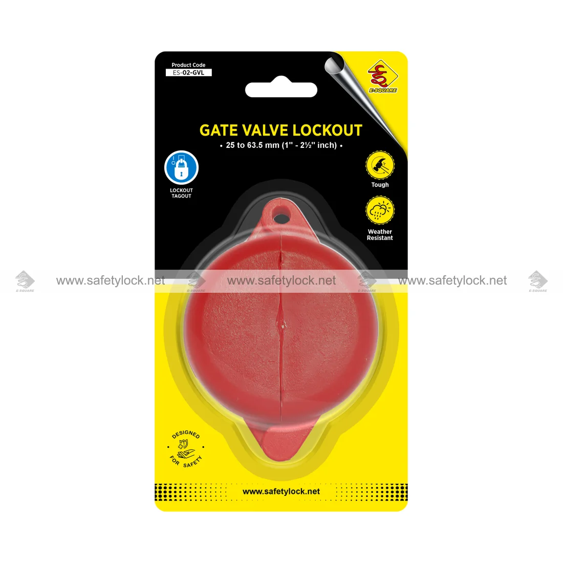 Buy Small Gate Valve Lockout Device in Blister Pack | E-Square